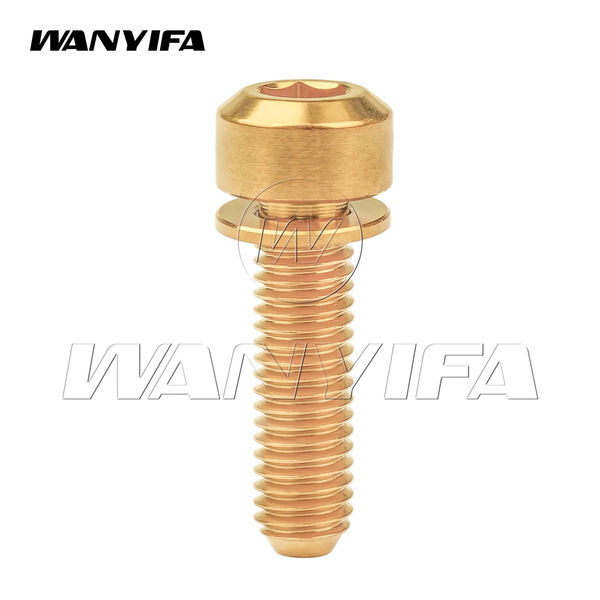 Wanyifa титановые болты M5/M6 M6, Gold, 25mm