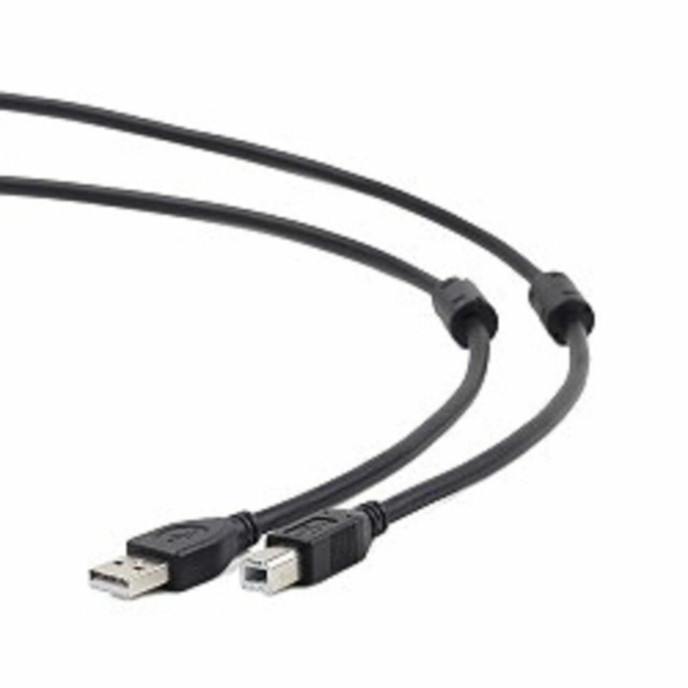 Gembird/Cablexpert CCF2-USB2-AMBM-10 USB 2.0 Pro Кабель , AM/BM, 3м, экран, 2феррит. кольца, черный, пакет