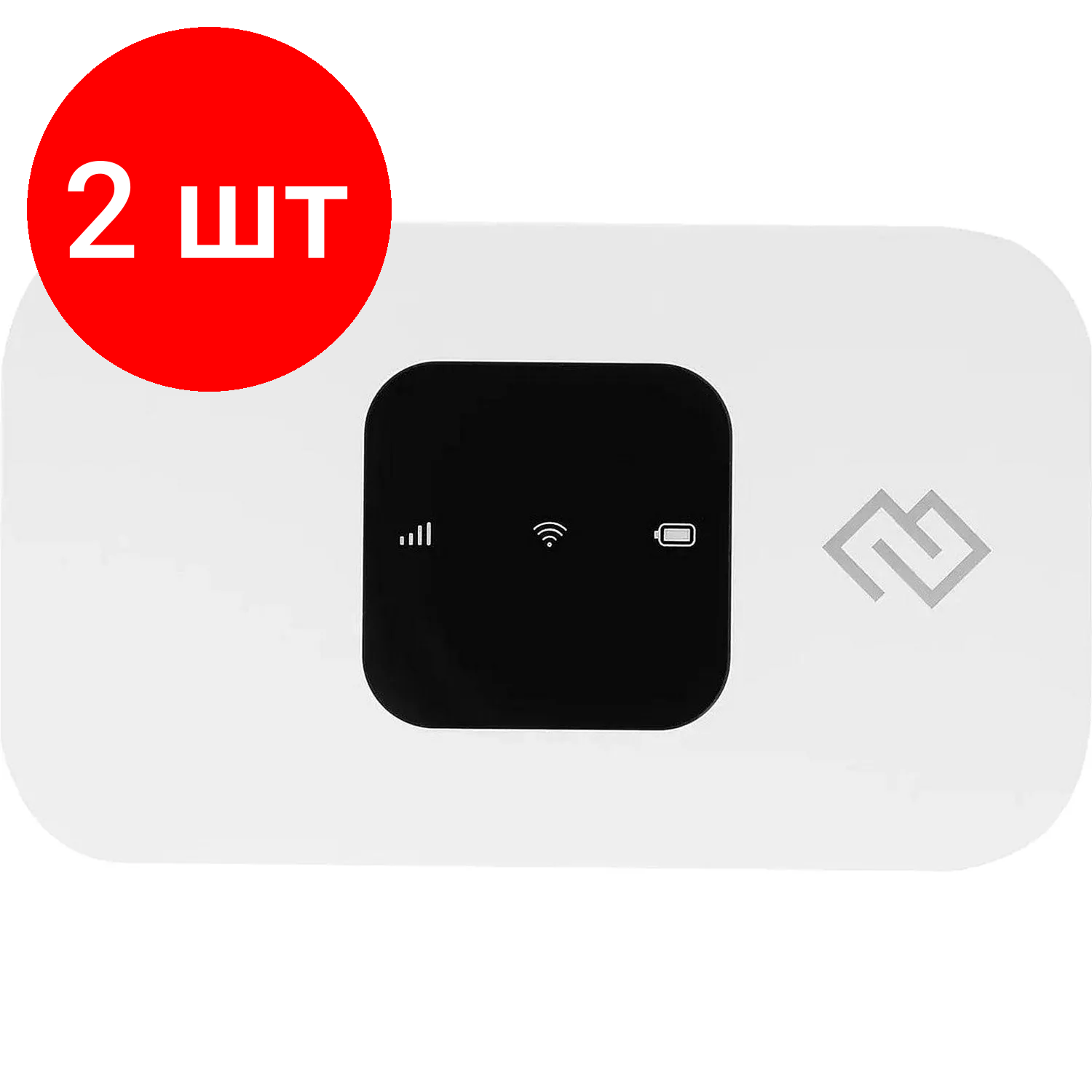 Комплект 2 штук, Модем 3G/4G Digma Mobile Wi-Fi DMW1880 micro USB Wi-Fi Firewall+Router внеш