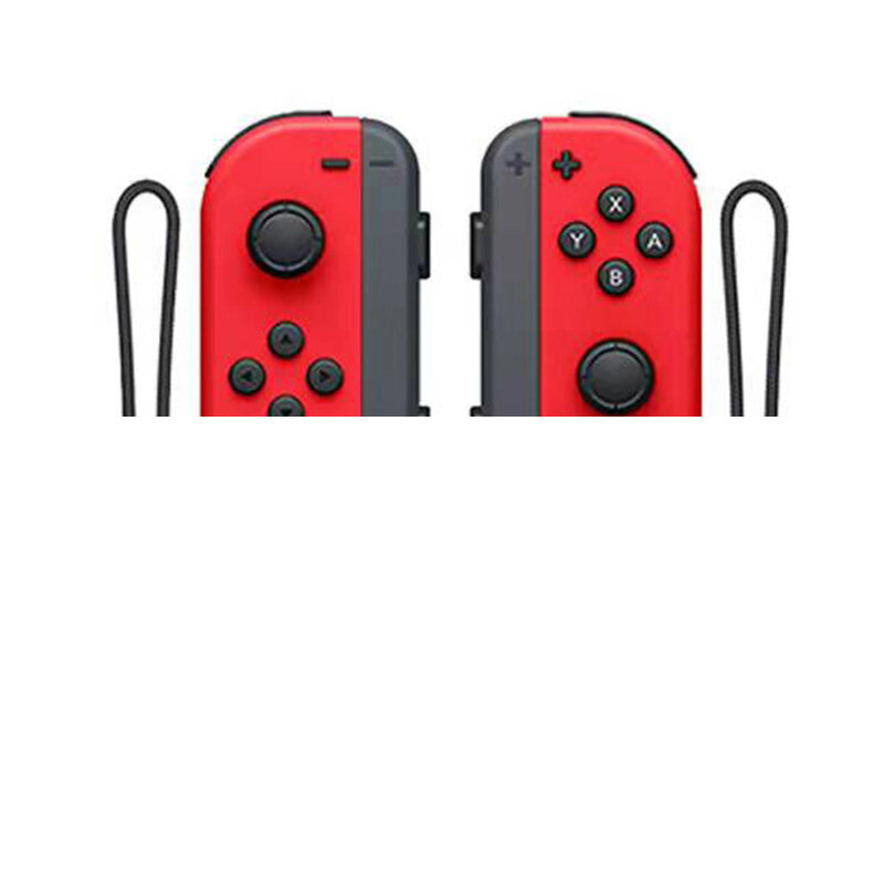 Беспроводной контроллер Joy-Con для Nintendo Switch с вибрацией, красным дизайном и ремешком