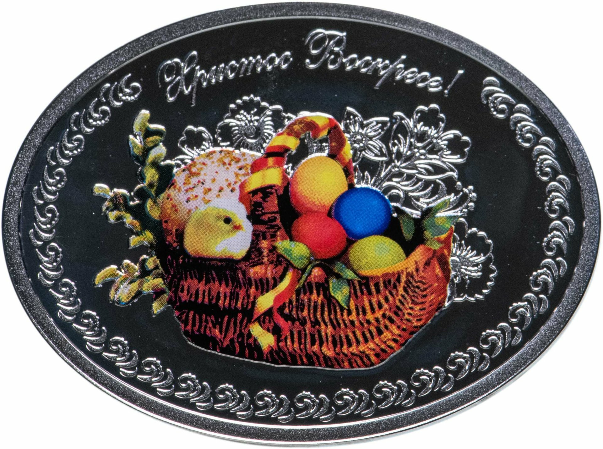 Остров Ниуэ 1 доллар 2013 "Пасха", Серебро 925, в сохранности Proof