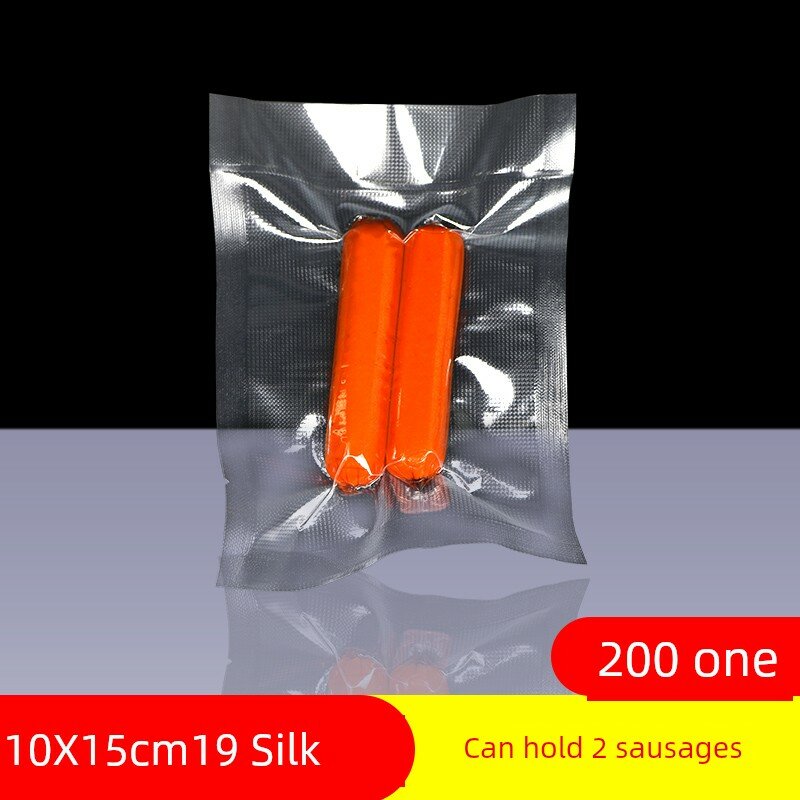 10x15cm Вакуумные герметичные мешки для хранения продуктов, 200 шт, толщина 19 микрон для домашнего использования