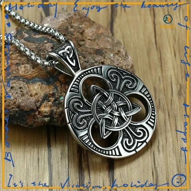 Эксклюзивный кельтский оберег викингов Ведьмин Узел с цепью