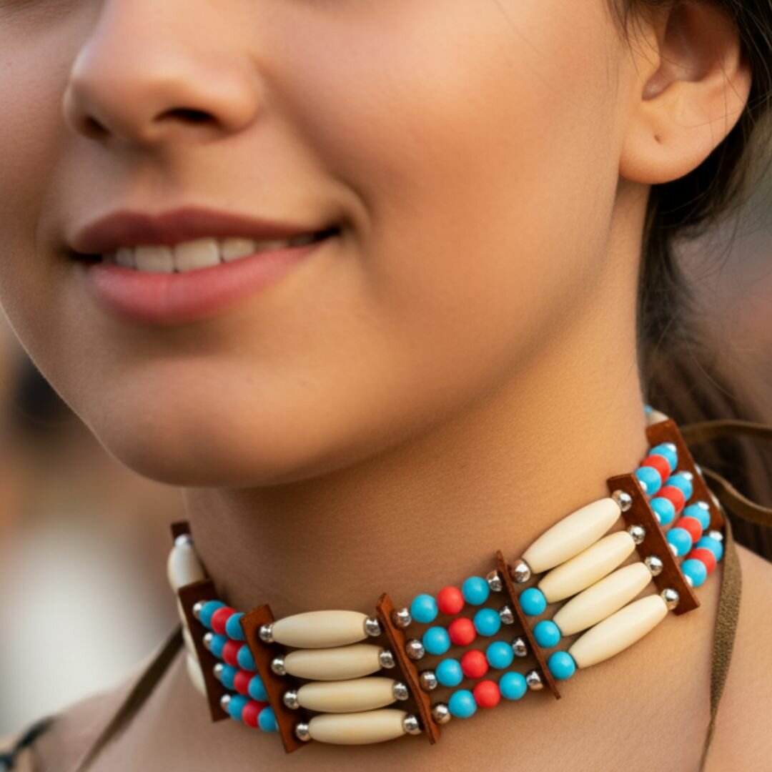 Карнавальное ожерелье индейца