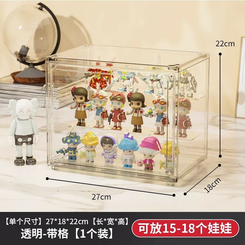 ⭐Коробка для хранения игрушек, витрина для блоков, пылезащитный шкаф для фигурок, акриловая коробка для хранения, прозрачная витрина⭐
