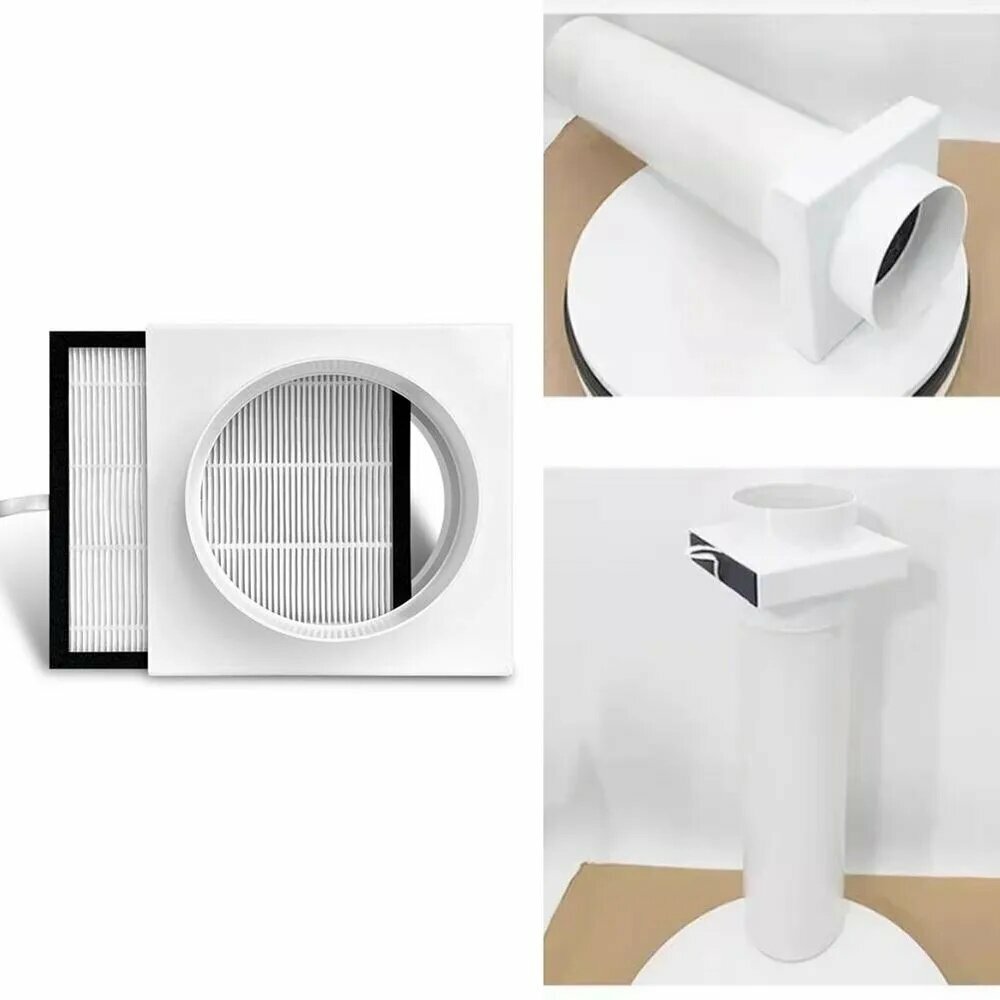 Канальный воздушный фильтр Высокоэффективный канальный воздушный фильтр HEPA для труб из ПВХ и полиэтилена