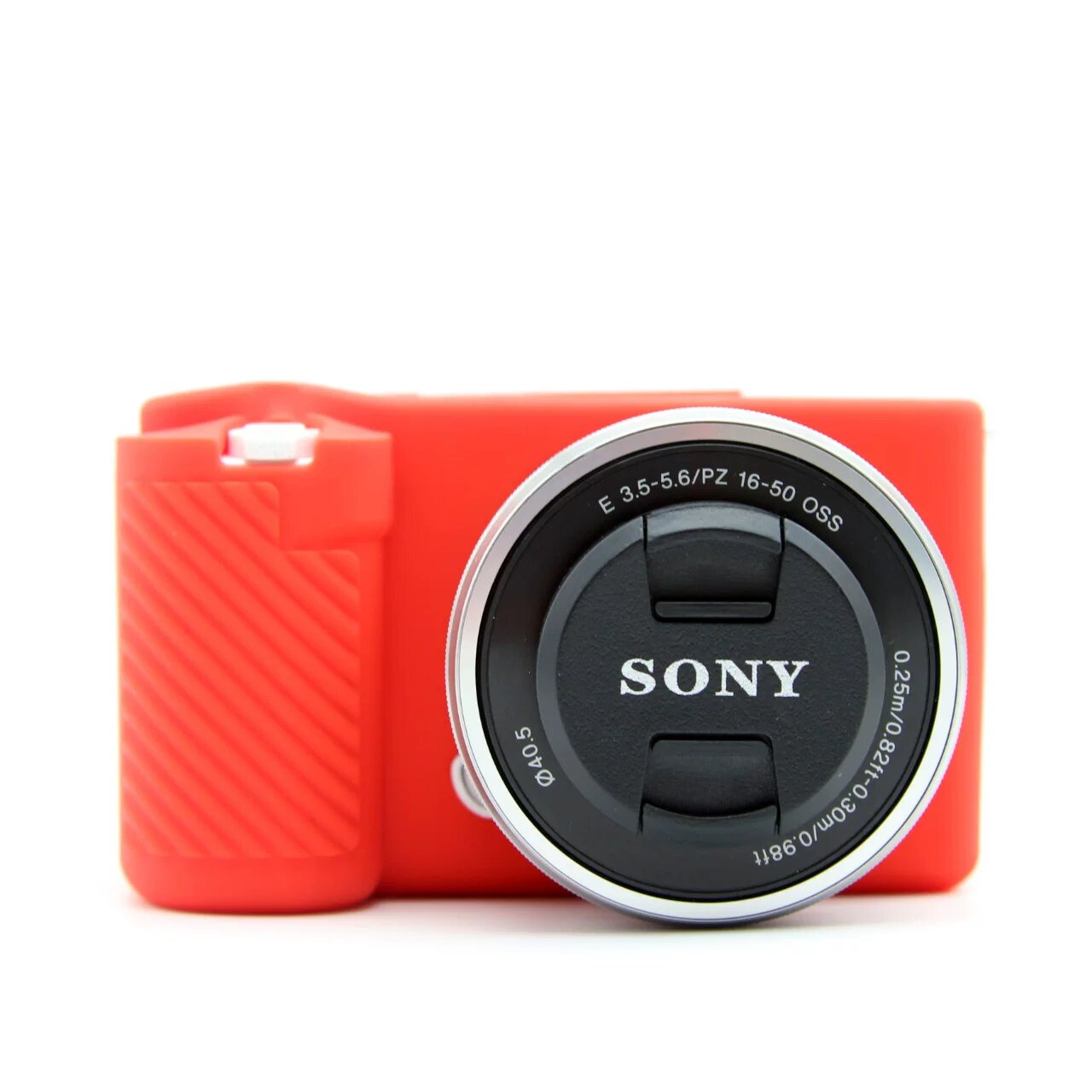 Подходит для камеры Sony, силиконовый чехол ZVE10A6700a6600A6500A6400A6300, защитный чехол от царапин ZV-E10 красный