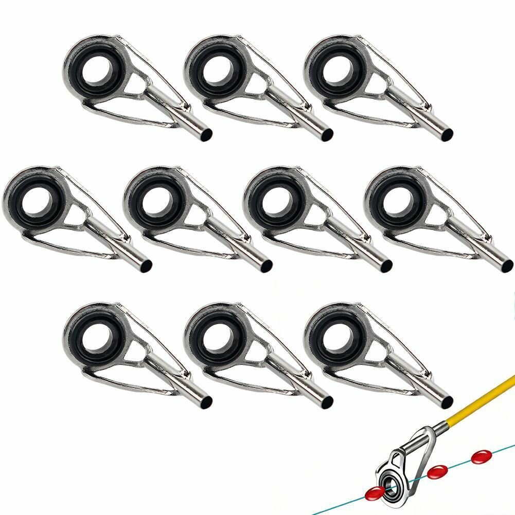 Тюльпан для спиннинга, кончик на спиннинг,10шт. стопора рыболовные, кольца для удочки