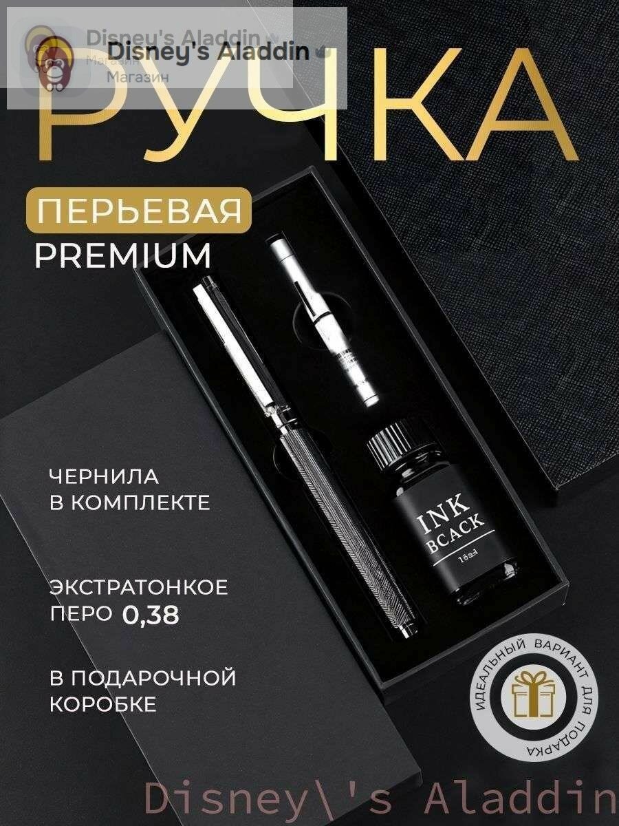 Ручка перьевая "Космос Красивый цвет", чернила черные, подарочная коробка, 0,38 мм