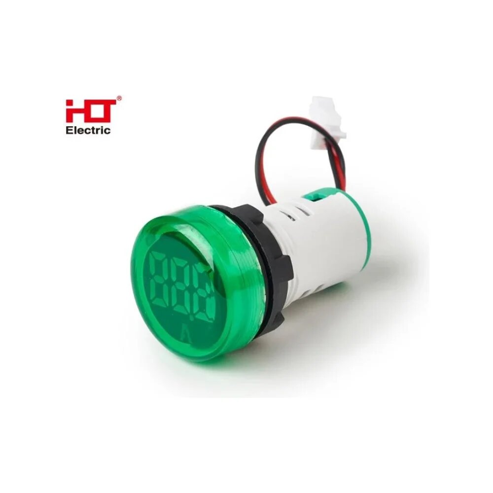 Индикатор тока HLT AD-22, встраиваемый, пластик, IP54, зеленый, 1 шт