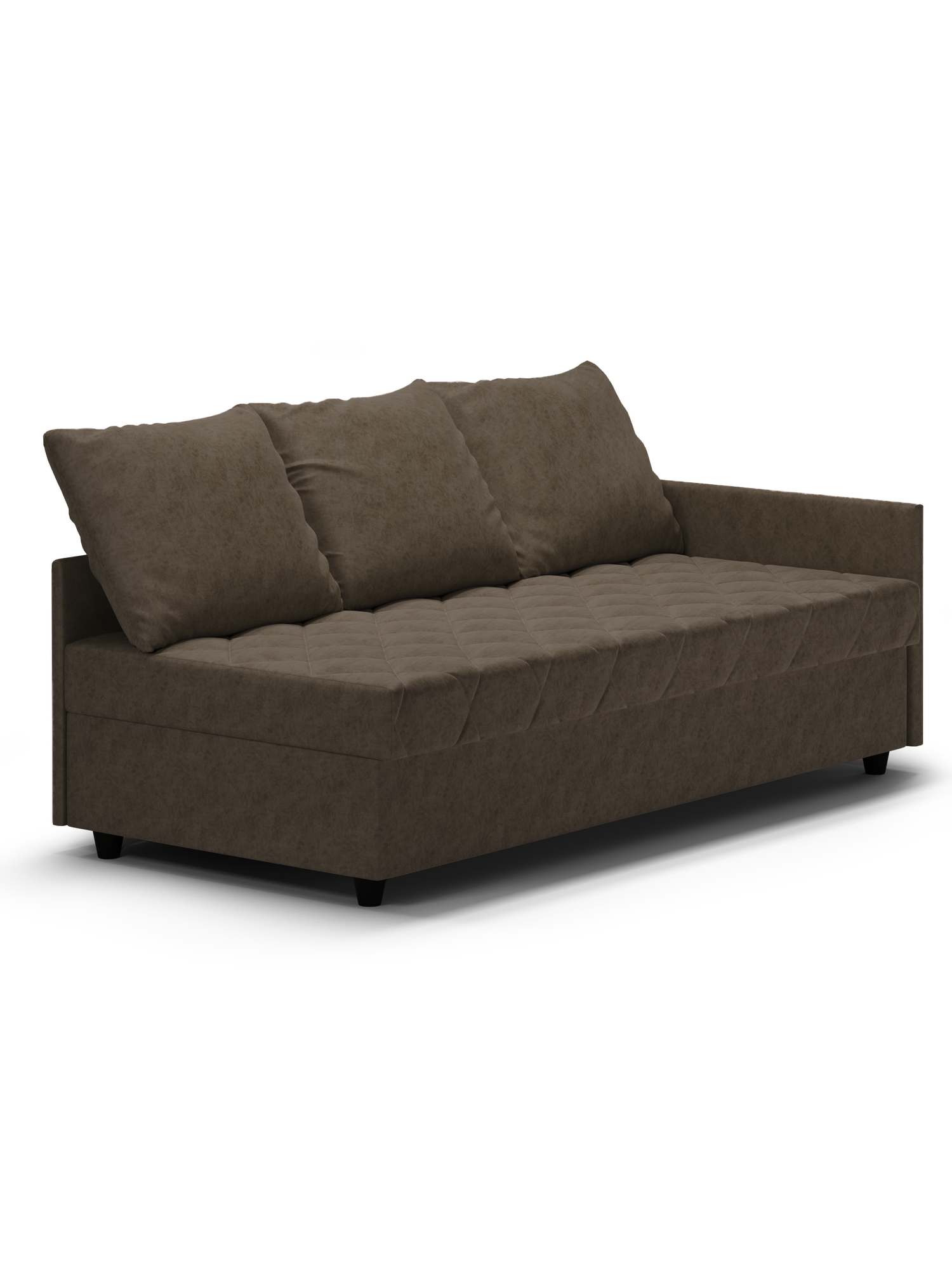 Кушетка WESTENY "ART-312 правая" 195x94x62, 90x190, 1 место, велюр Rock05