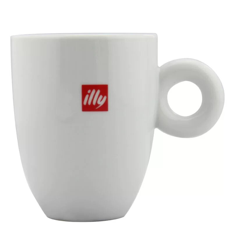 ILLY Высококачественная Утолщенная Керамическая Чашка для Латте, Объем 300 мл, Идеальна для Эспрессо и Капучино