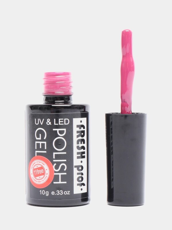 Гель лак, гель-лак для ногтей Fresh Prof Kapsula 7-12, ярко розовый, сиреневый фиолетовый