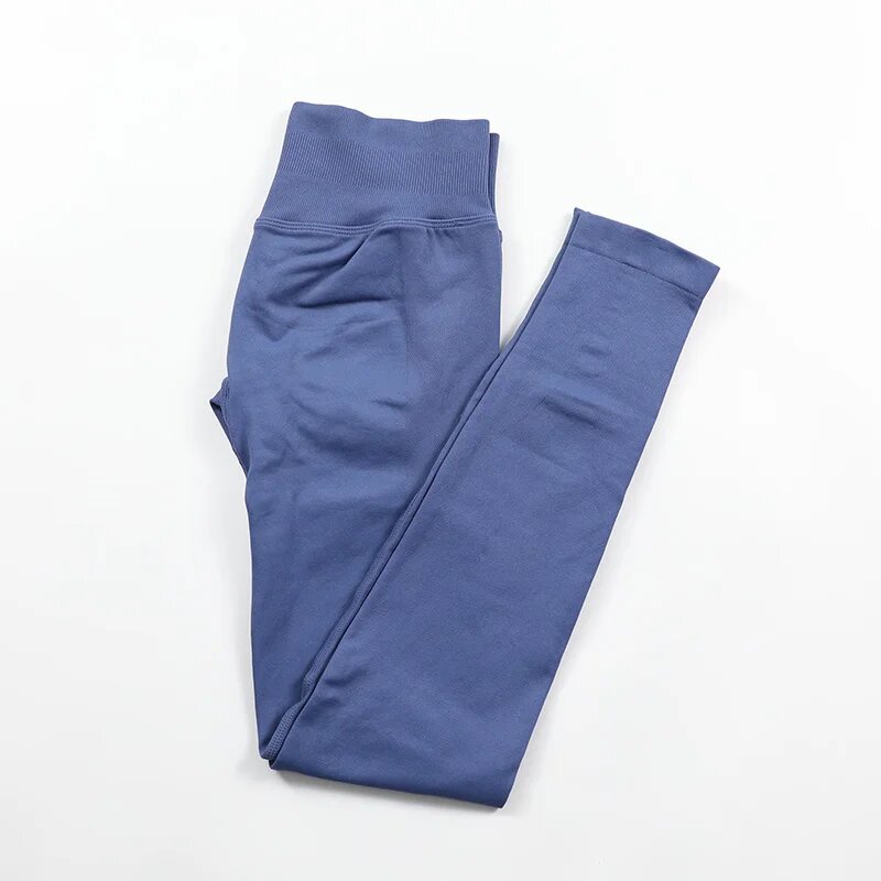 Сексуальные женские леггинсы с v-образным вырезом, бесшовные штаны для йоги, подтягивающие ягодицы, спортивные леггинсы с низким ребристым поясом, спортивные колготки для фитнеса