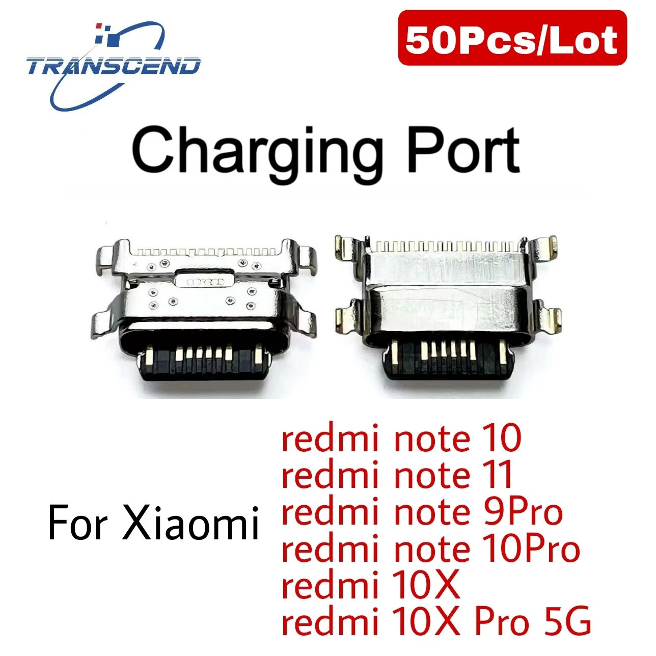 50шт USB-разъем для зарядки Xiaomi Redmi Note 11