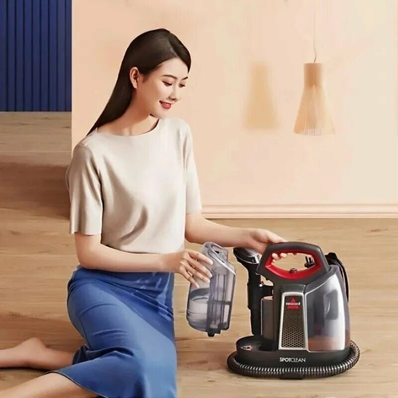 Ручной пароочиститель BISSELL SpotClean для дивана, ковра, занавески, Автомобильный пылесос с распылительным всасыванием, встроенная машина для очистки