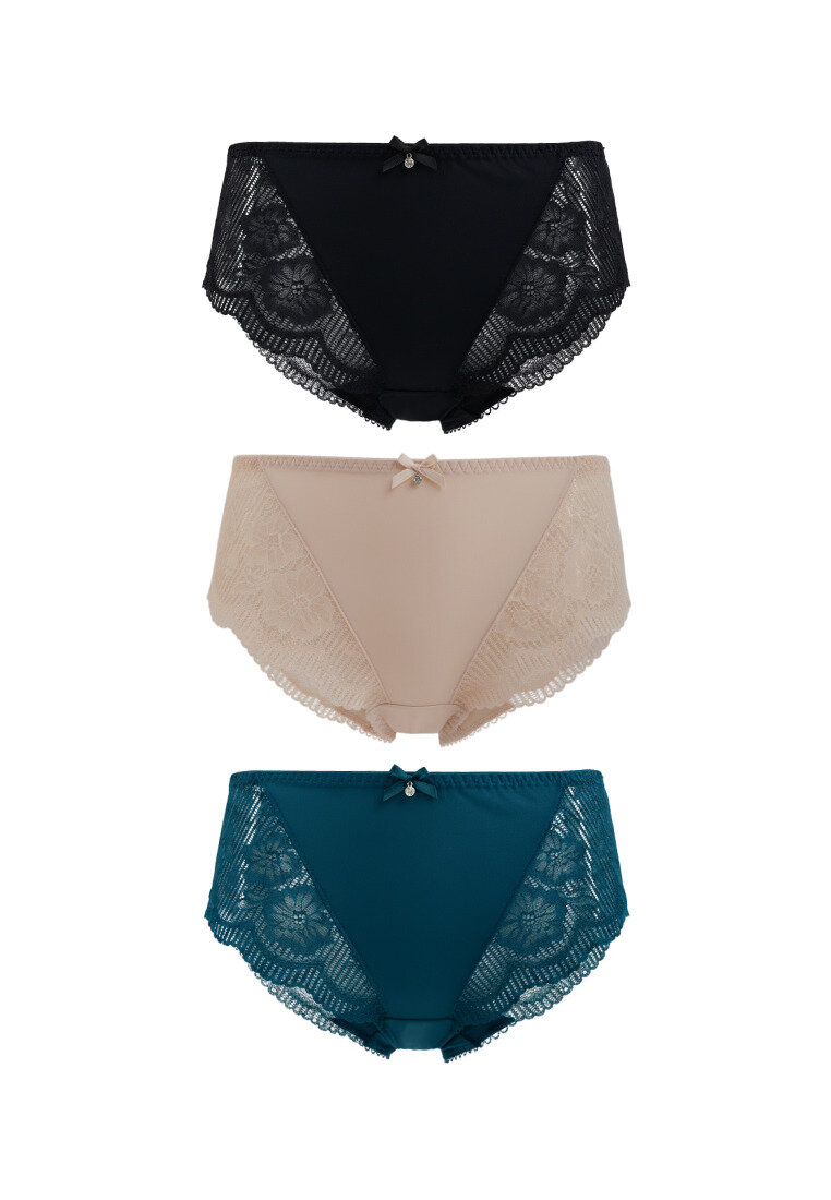 Трусы OIRO Peonia, комплект из 3 шт., размер 60