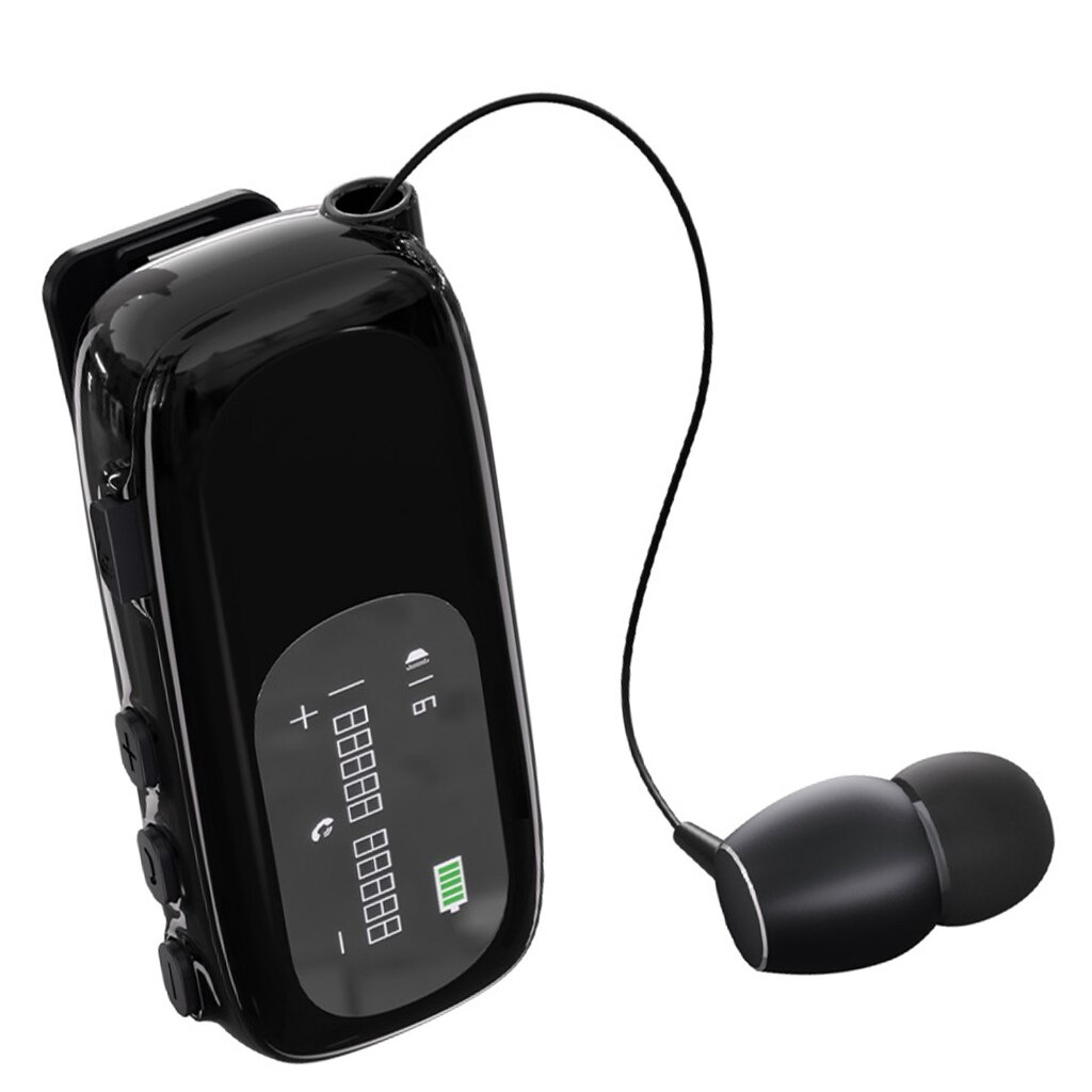 Бизнес-Петличная Bluetooth-гарнитура K75-Черный