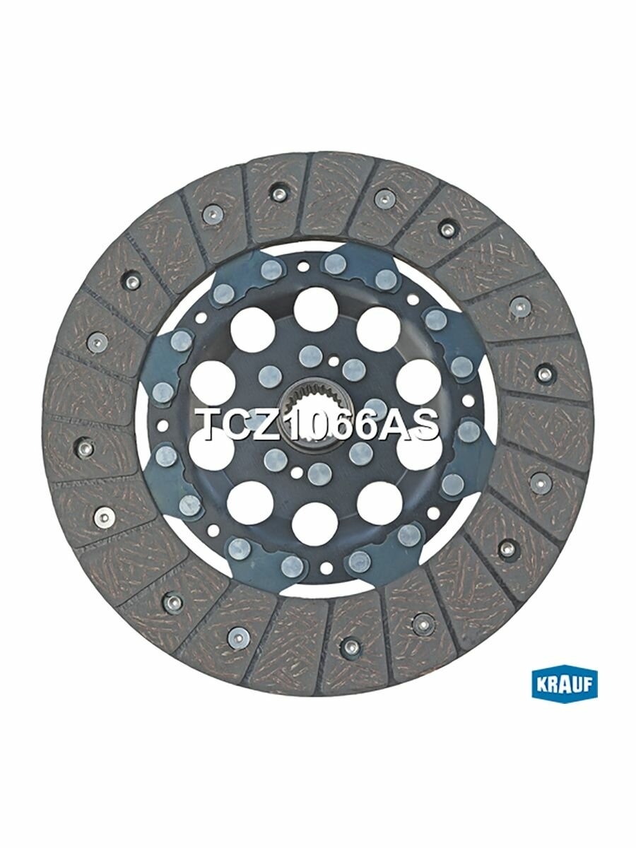 Диск сцепления ведомый KRAUF TCZ1066AS для а/м Volkswagen Passat, AUDI A6 / Фольксваген Пассат, Ауди А6