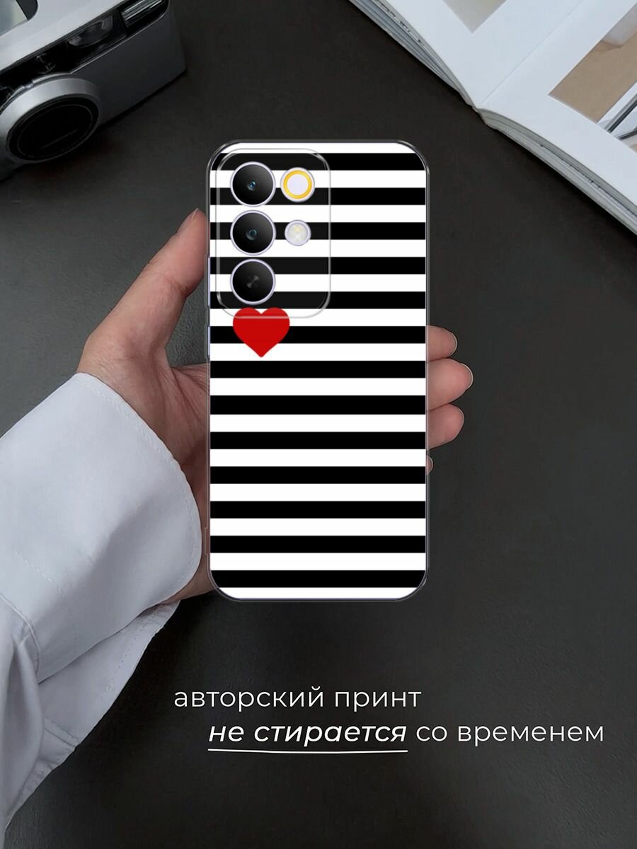 Чехол на Realme C85 Pro / Реалми C85 Про с принтом Красное сердце — фото 1