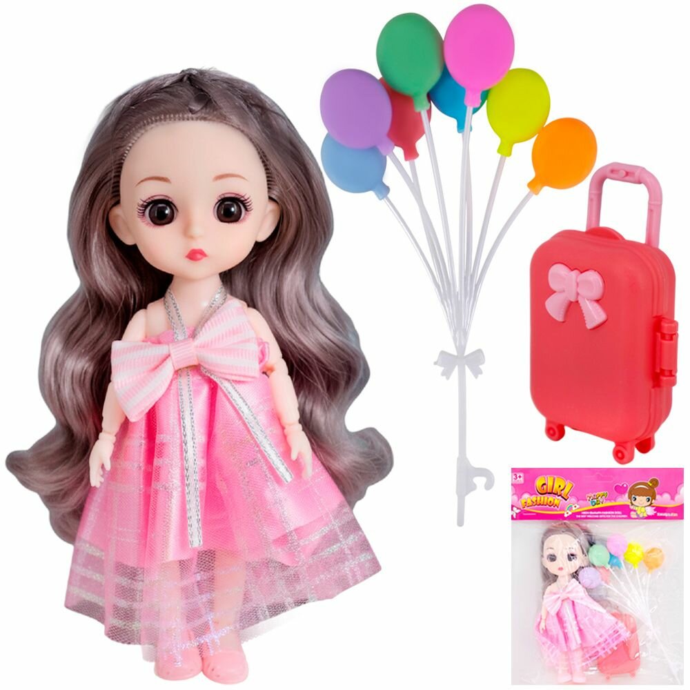 Кукла-малышка Китайская игрушка1 15 см, с аксессуарами, подвижные части тела 2984312