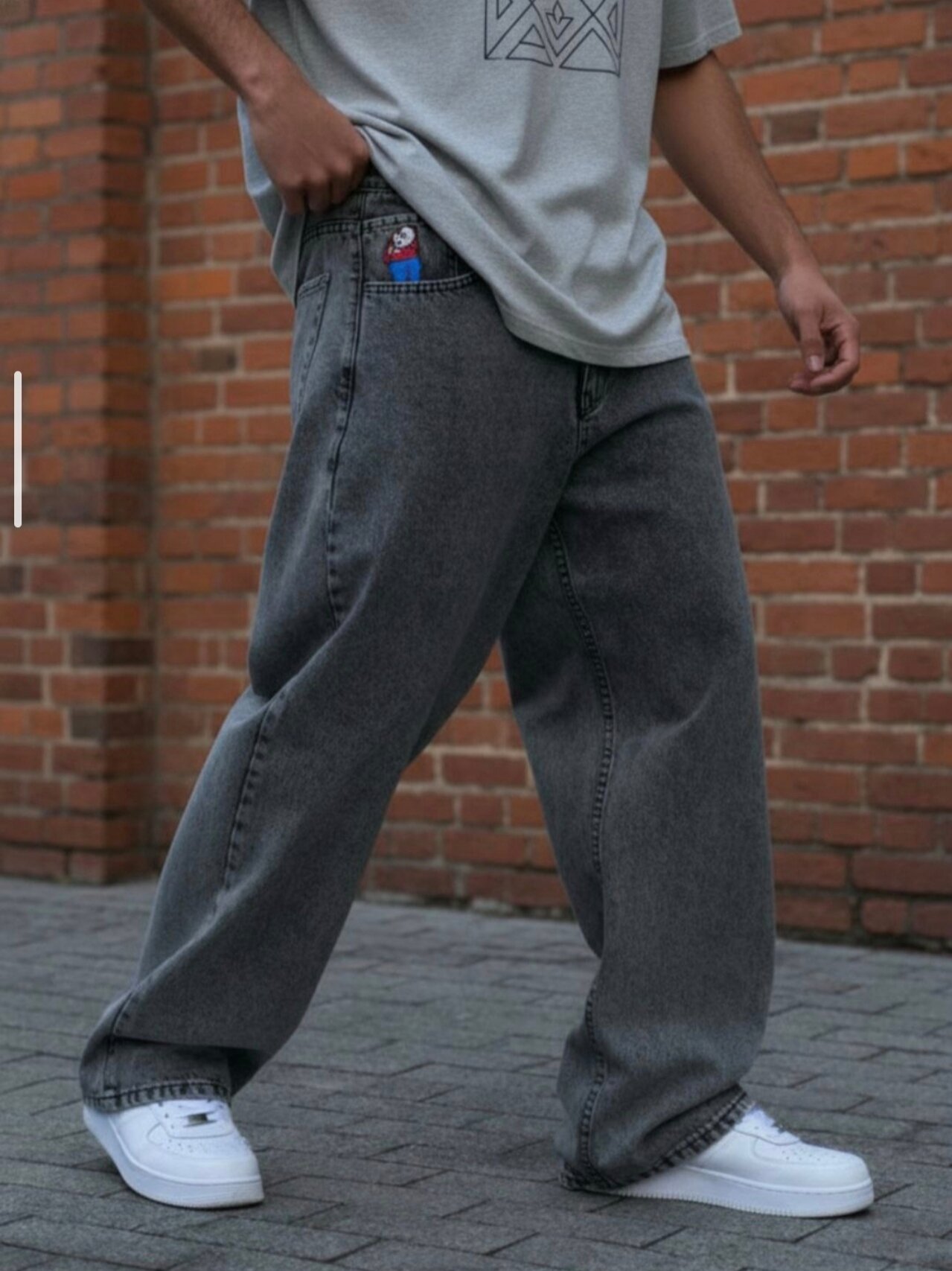 Джинсы багги 