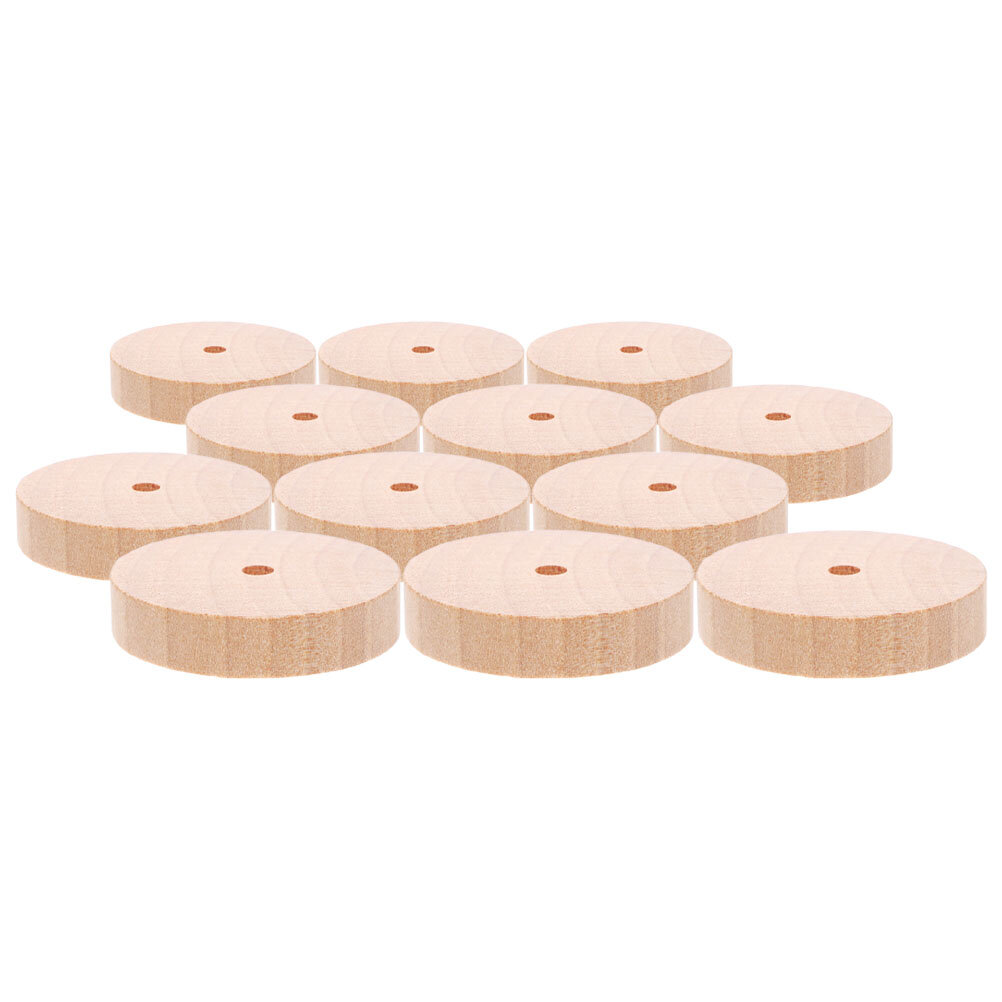 Деревянные Колеса Для Ремонта Игрушек, Подходит Для Моделирования Автомобилей, 12 Штук