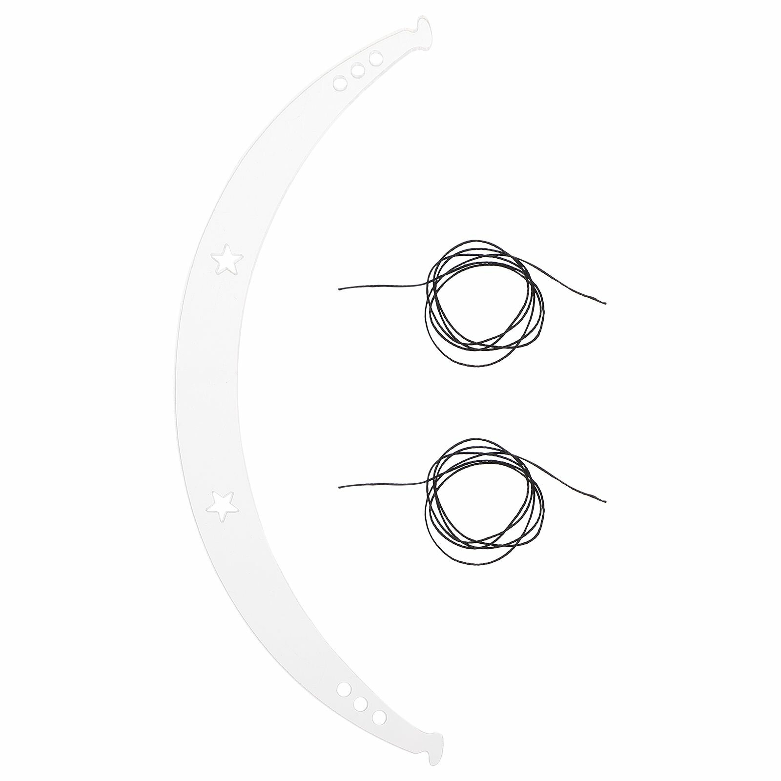 Инструмент для измерения и позиционирования бровей из прозрачного акрила с дополнительными нитями