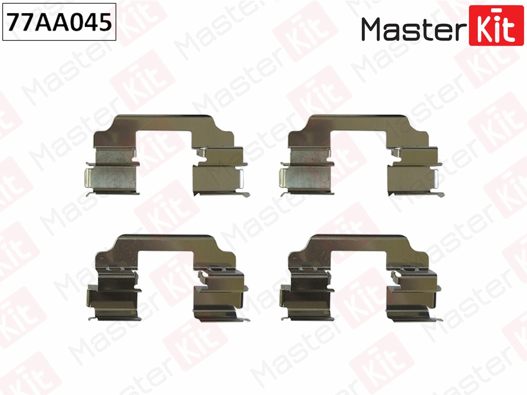 Комплект установочный тормозных колодок BMW 5F10X3F25X4F26 09-18 MasterKit 77AA045