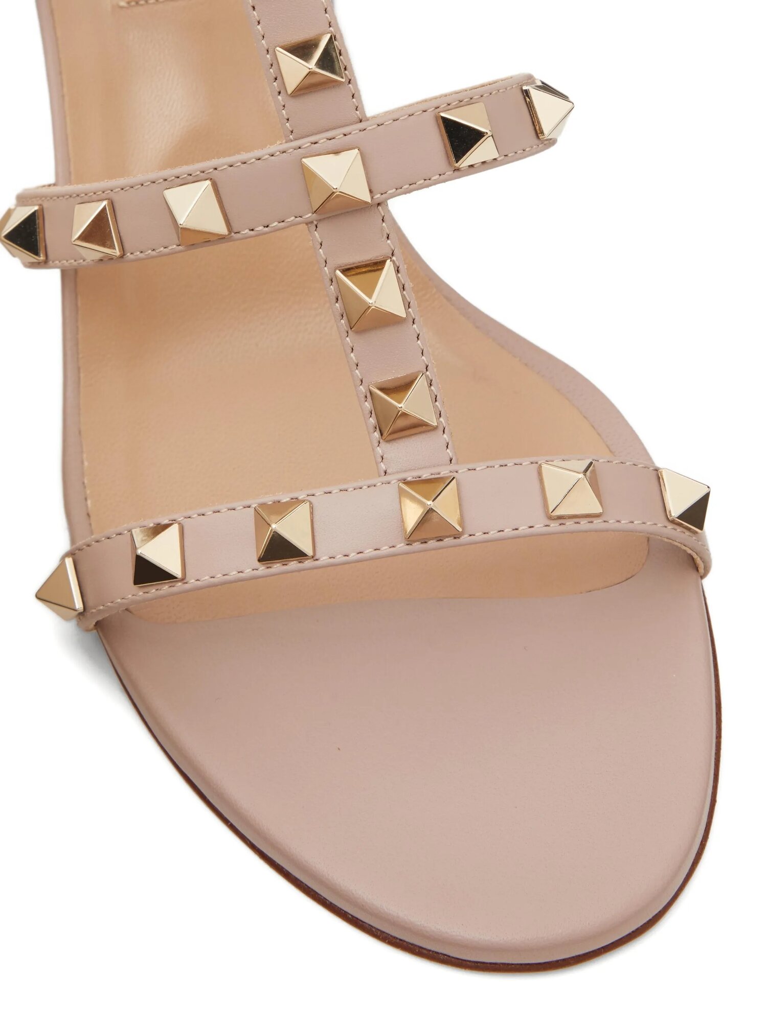 Сандалии Valentino Rockstud, размер 35 IT, коричневый — фото 1