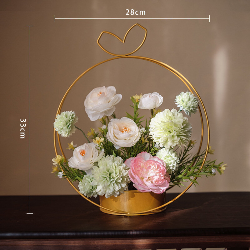 Роскошные искусственные цветы премиум-класса, декоративные цветы для гостиной и обеденного стола, свадебные, помолвочные, для новоселья, праздничные цветочные композиции.