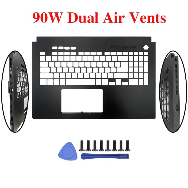 Чехол для ноутбука ASUS TUF Gaming F17 FX707 A17 FA707, задняя крышка ЖК-дисплея для ноутбука/передняя панель/подставка для рук/нижняя часть, аксессуары для ноутбука