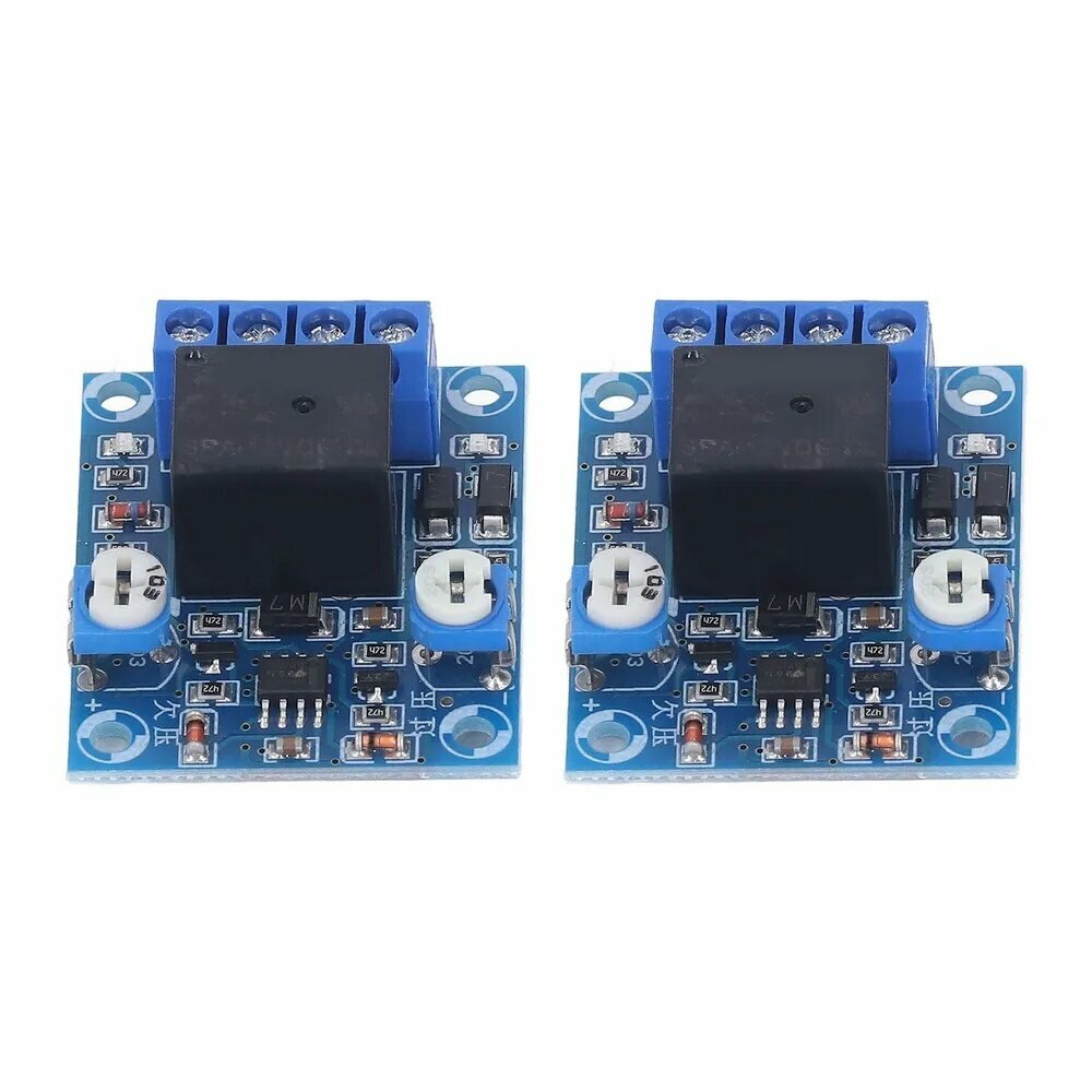 2 шт. модуль защиты от пониженного напряжения 12 В, автоматическое отключение нагрузки при низком заряде аккумулятора