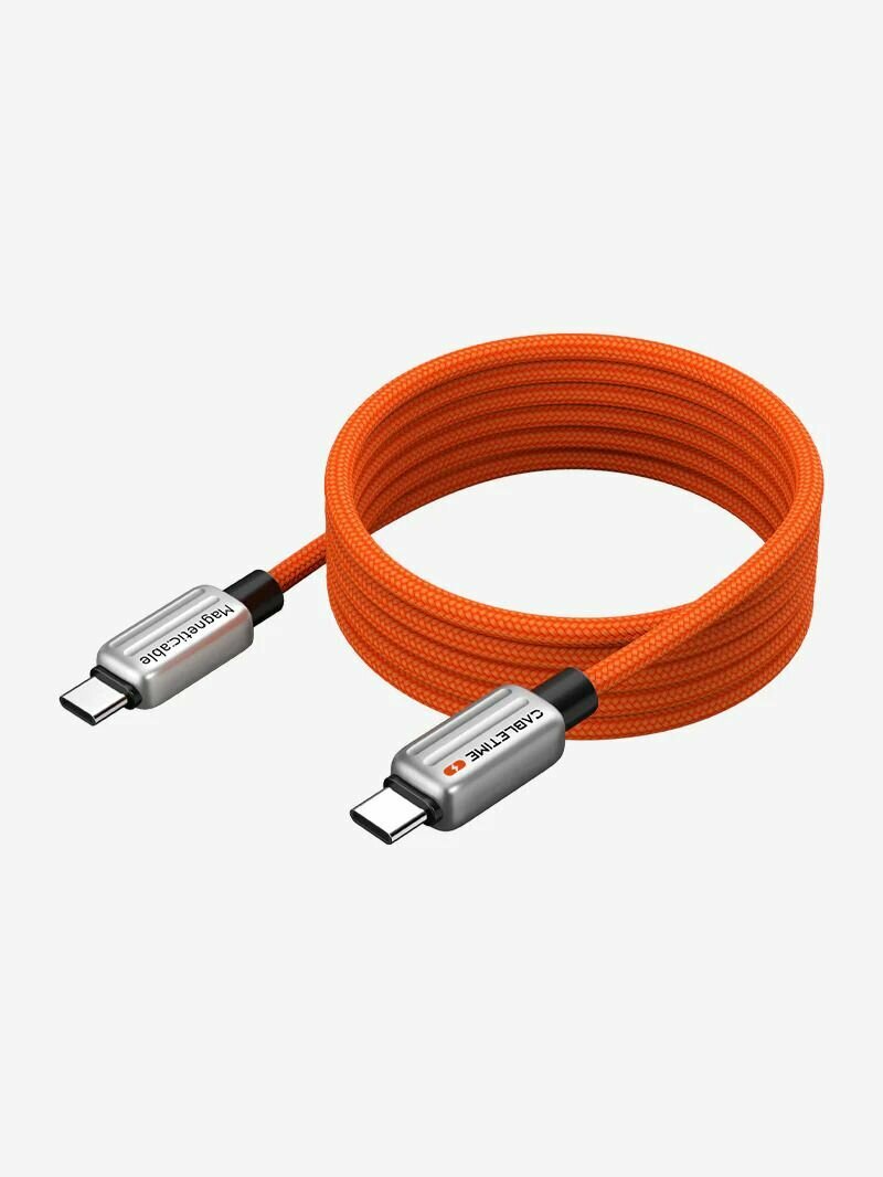 Кабель CABLETIME CU06L, USB-C to USB-C, 2 м, оранжевый / Power Delivery 3.1