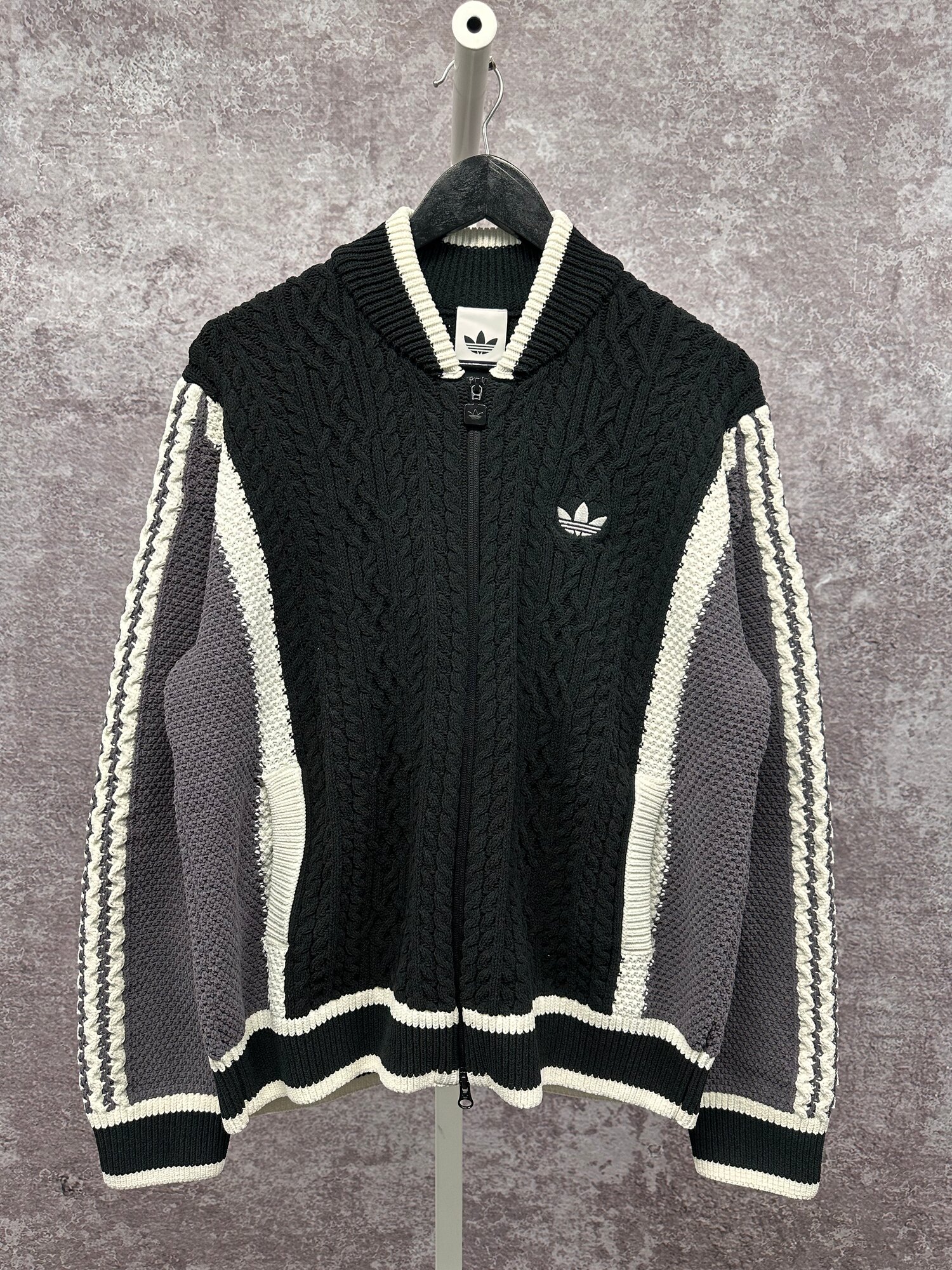 Кардиган ADIDAS ORIGINALS CARDIGAN BLACK RETRO 2025