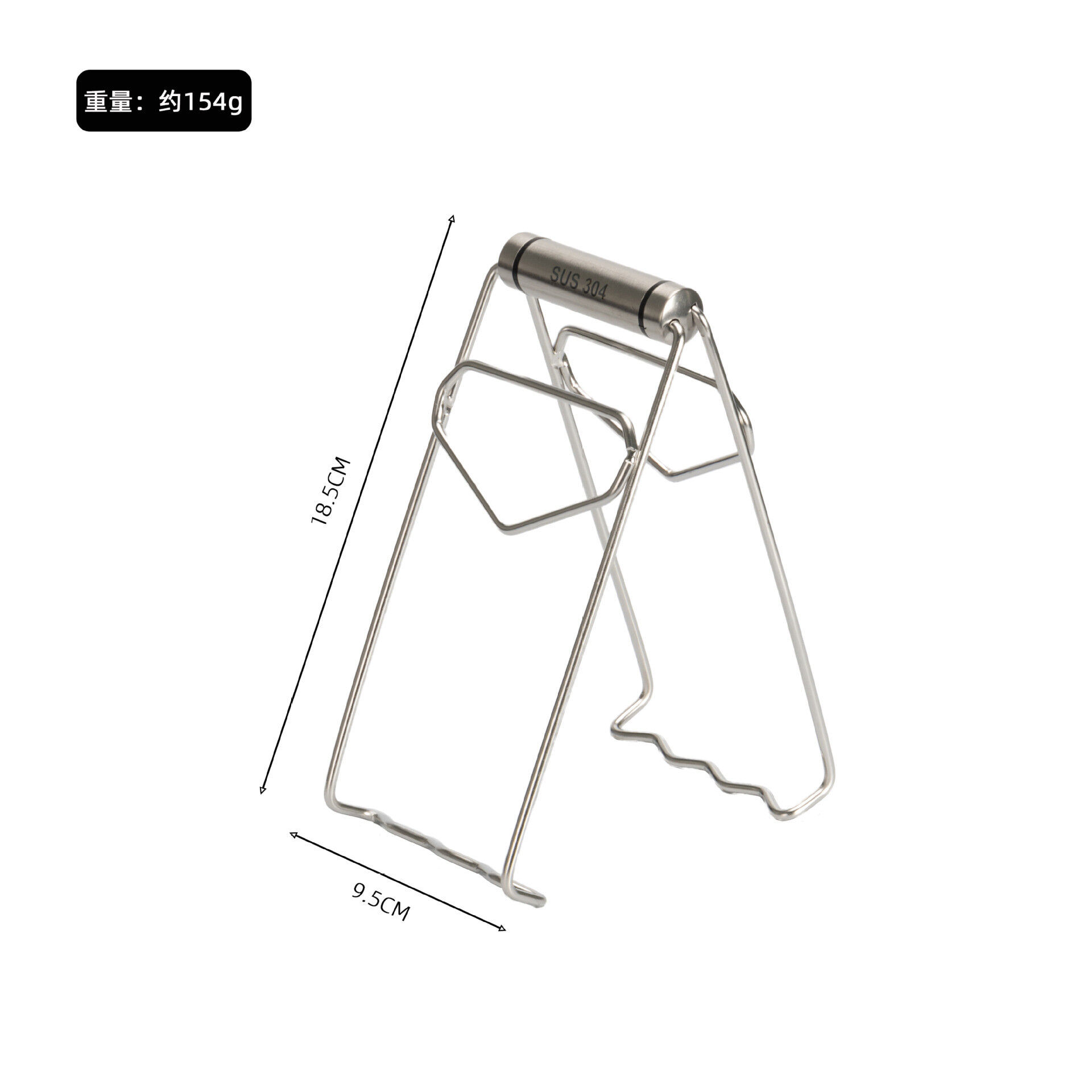 Зажим из нержавеющей стали 304, противоскользящий зажим для чаши, зажим для тарелки, зажим для пароварки, устойчивый к высоким температурам, теплоизоляция