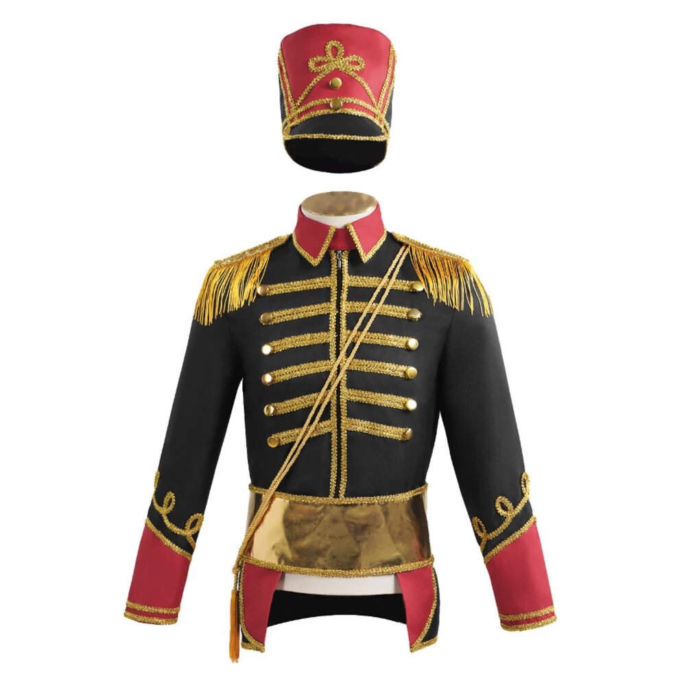 Мужской косплей костюм Щелкунчика Royal Honor Guard Л, Black Clothes