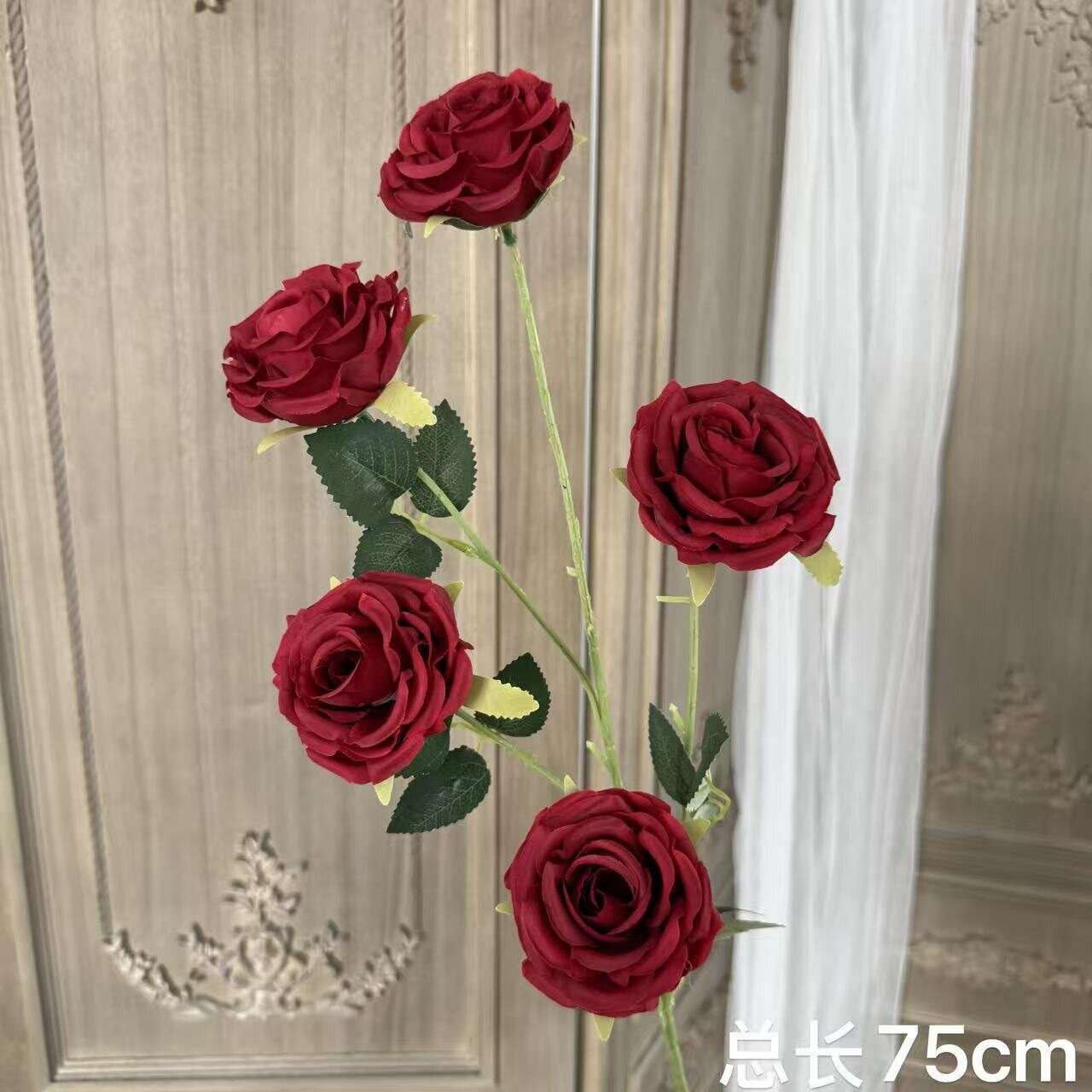 Красная серия искусственных цветов, китайское свадебное украшение, DIY цветочная композиция, искусственные цветы, наземная композиция, декоративные цветы для сцены