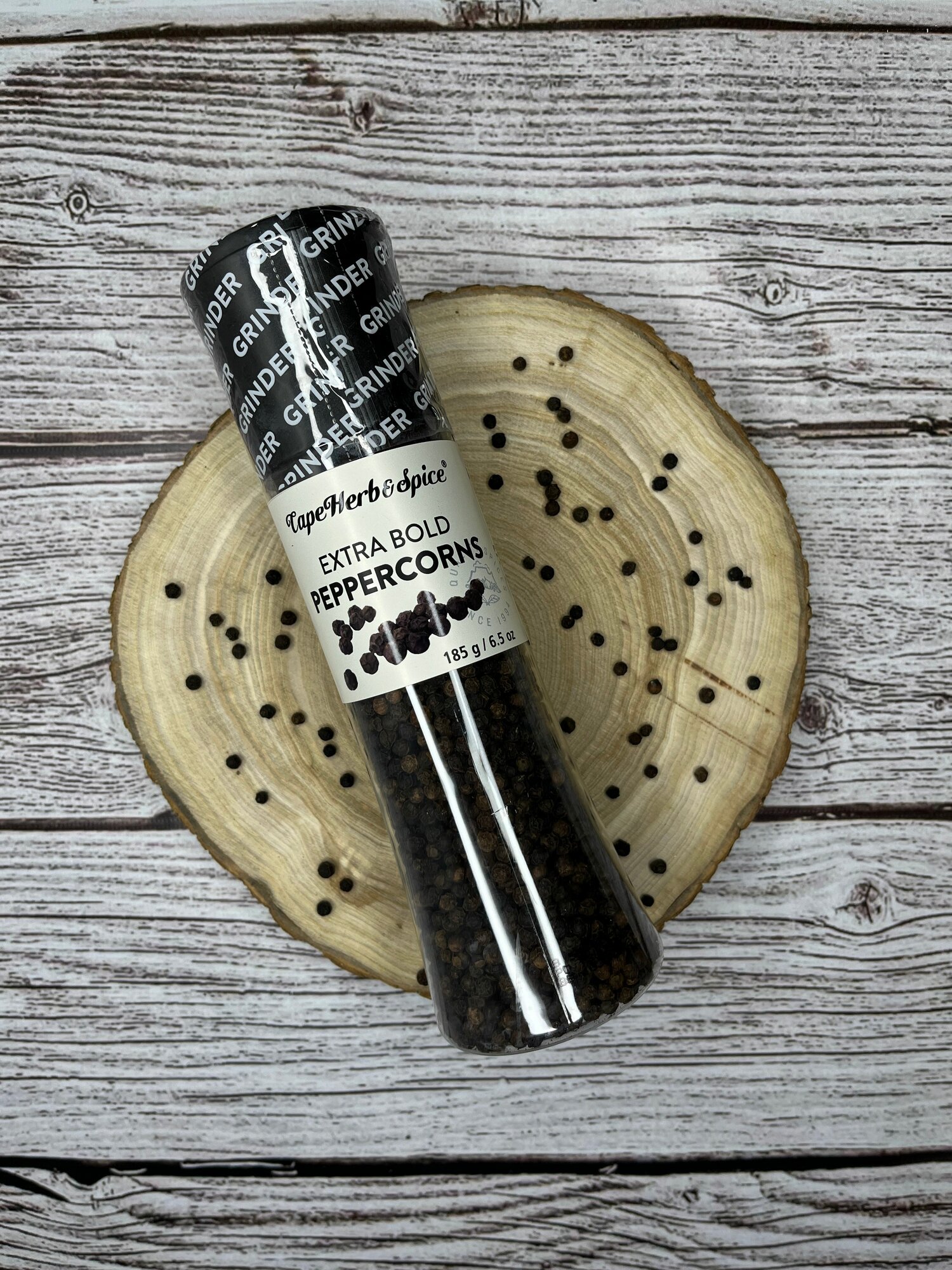Перец черный горошек 185г мельница CapeHerb, ЮАР