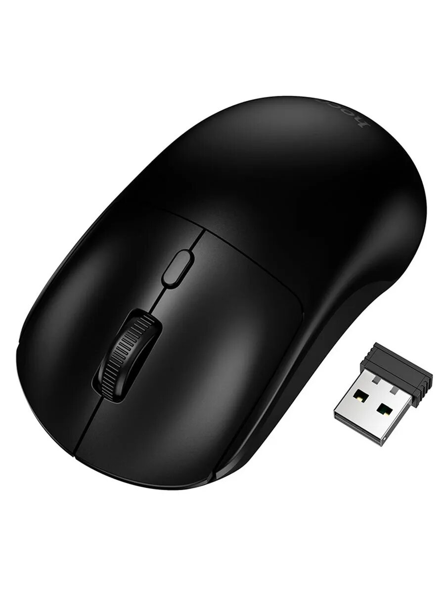 Мышь Hoco GM42, беспроводная USB, цвет черный / мышка портативная