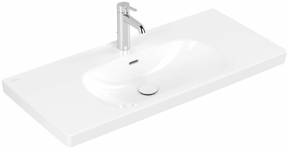 Раковина Villeroy & Boch Skyla 5A51A501 подвесная/мебельная, 100x46xh16см, альпийский белый