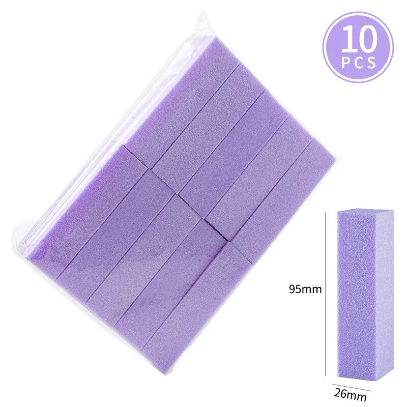 Блок для полировки ногтей Fabiyan 7 цветов, шлифовальная губка, пилка, полоска для шлифовки ногтей, инструмент для удаления ногтей, блок для формирования ногтей