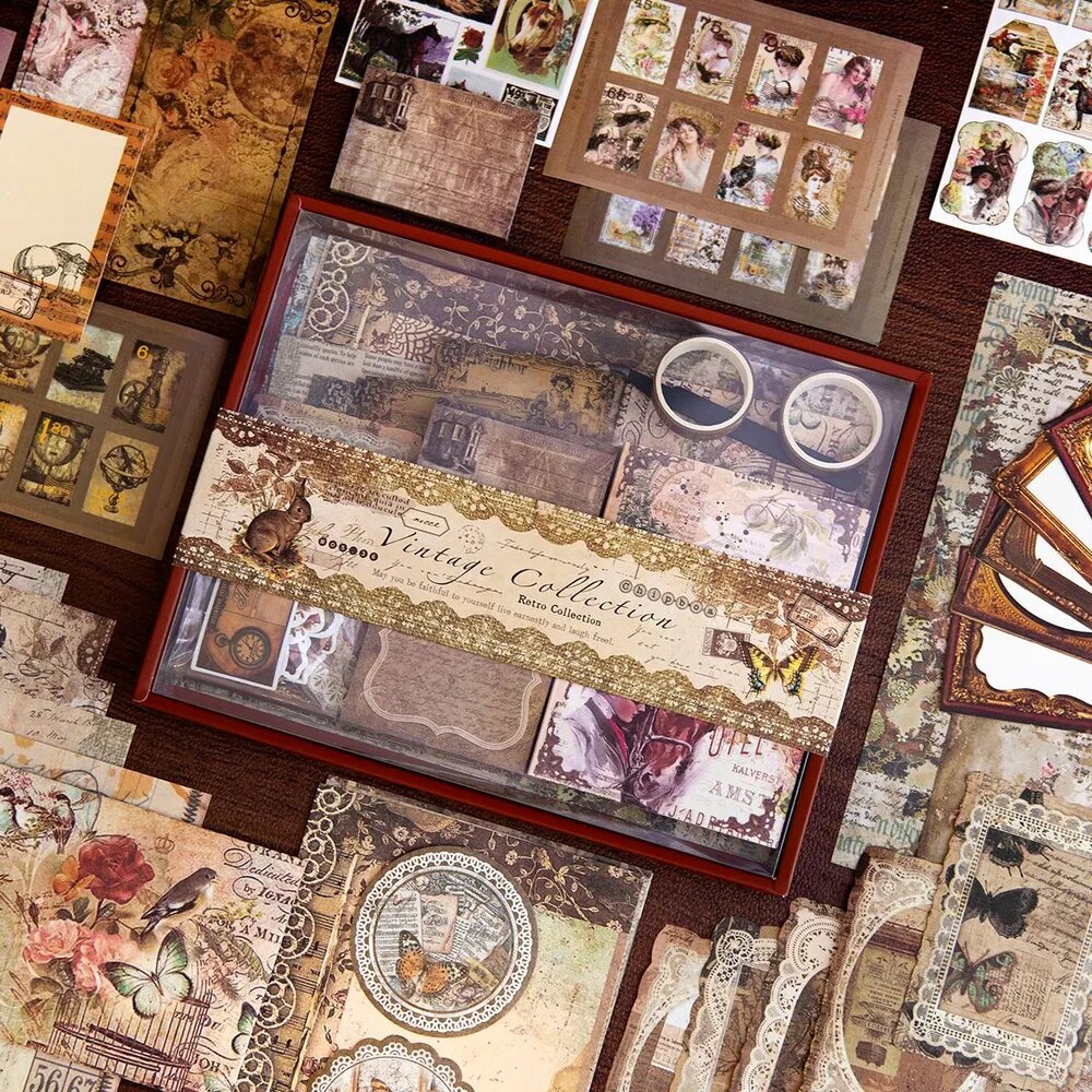 Набор для скрапбукинга, Mr.paper, 13шт/коробка Материалы для творчества в винтажном стиле, которые можно использовать для подарков, украшение своими руками