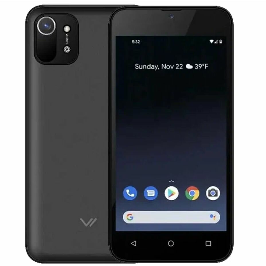 5" Смартфон Vertex Luck L130 2/16 ГБ (VL130-4GBK) черный