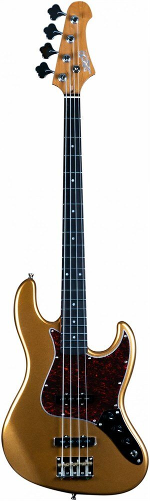 JET JJB-300 GD R бас-гитара Jazz Bass, корпус печеный тополь, гриф печеный клен, накладка палисандр,