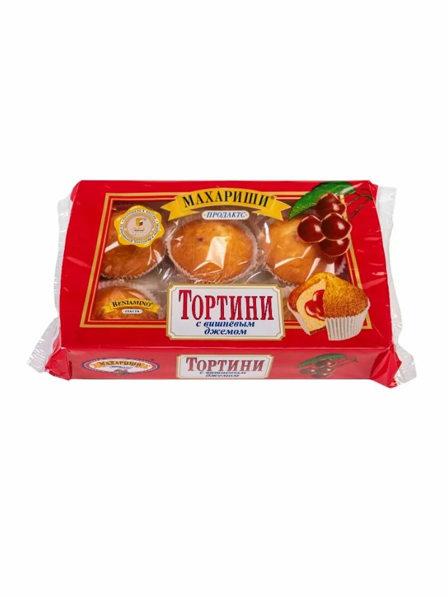 Кекс Тортини "Вишня" 2*200гр. — фото 1