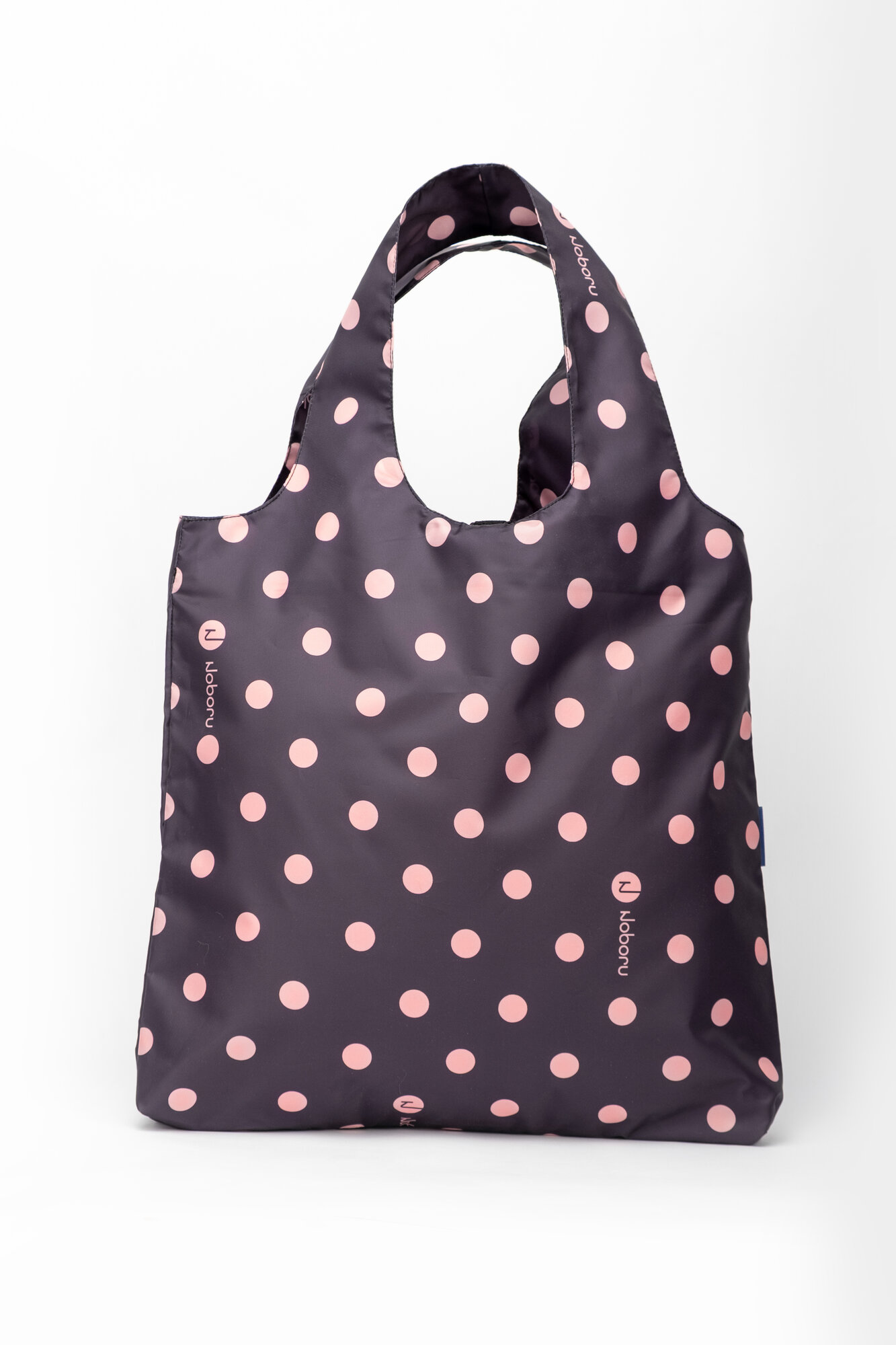 Сумка шоппер Шоппер,Noboru, сумка хозяйственная, синяя в горошек, складная.