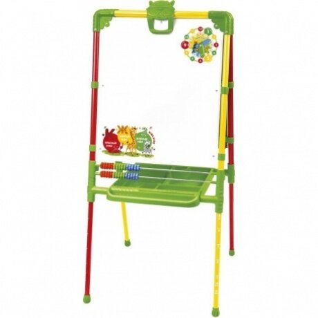 Доска знаний-мольберт "Растущий" со счетами, макс. выс. 107,5 см М2/СФ2 желто-красный