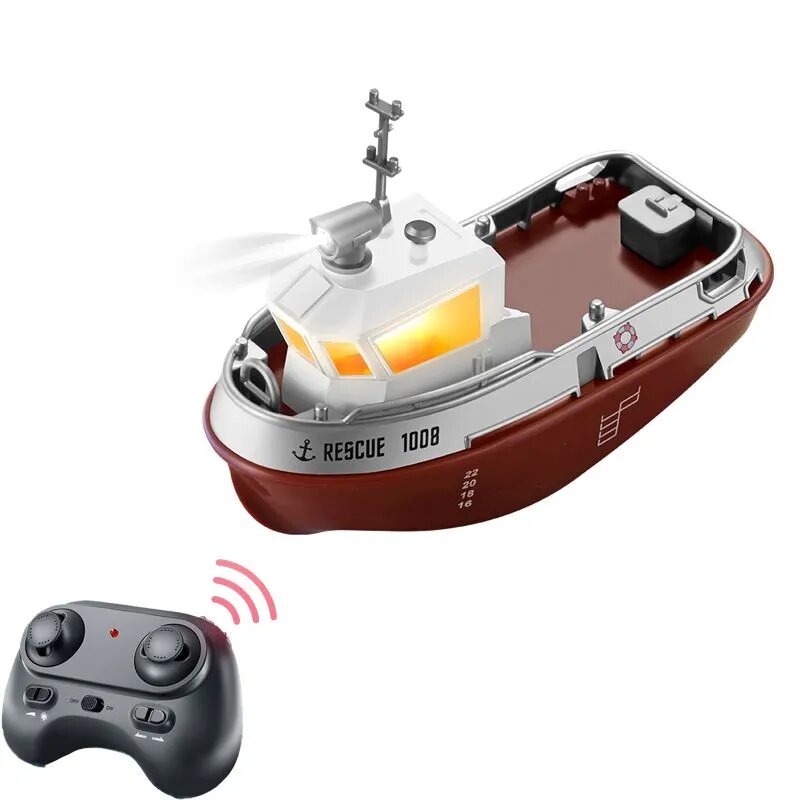 1 / 32 S820 RC Boat Mini Tugboat 2.4G Мощный двухмоторный беспроводной