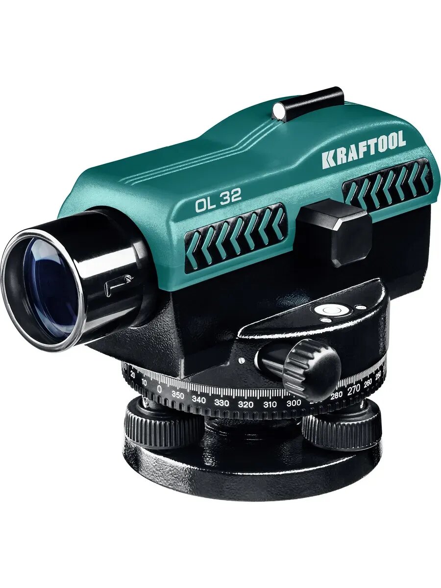 Оптический нивелир Kraftool OL-32 зеленый, 100 м, резьба 5/8